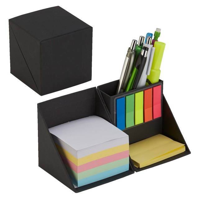 Foldable Sticky Note Index Tabs Cube, Pen holder