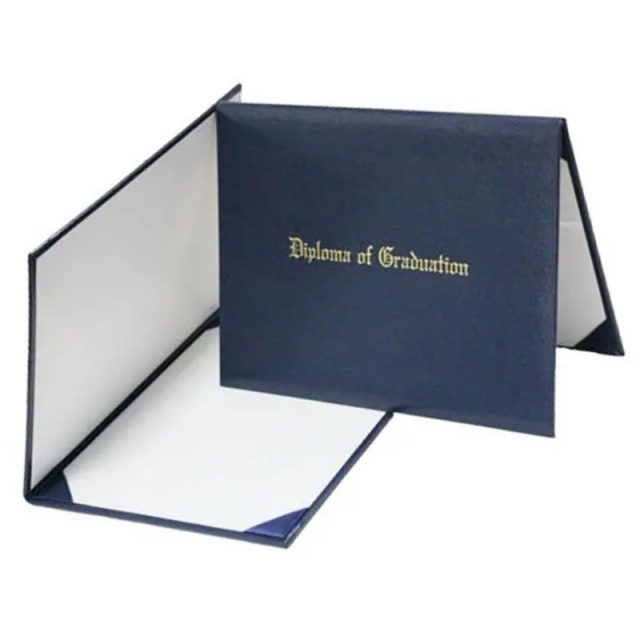 A4 PU Leather Diploma Cover Degree Certificate Holder Folder