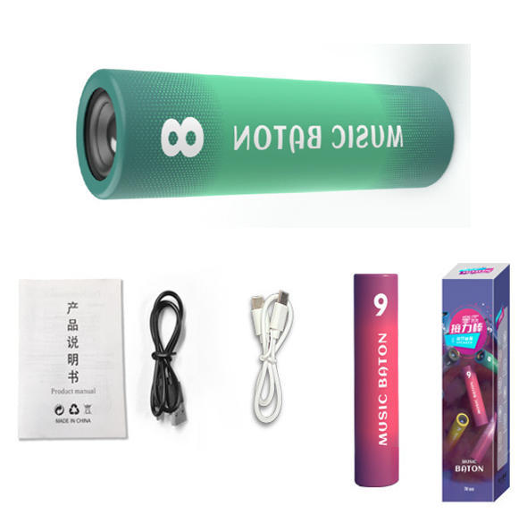 Music Baton Bluetooth Speaker with Power Bank Speaker for Running & Cycling