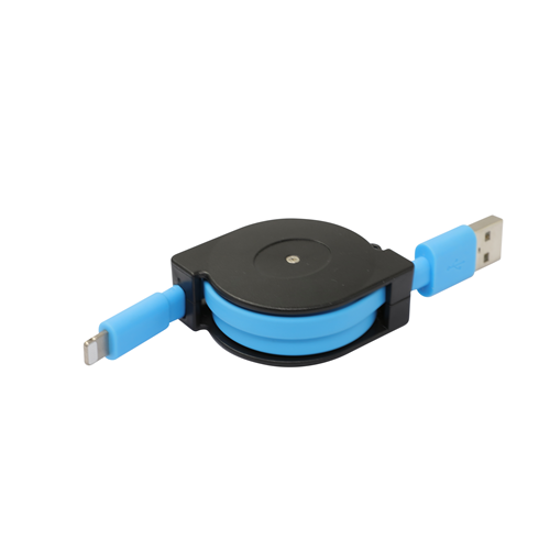 USB A to Mfi Lightning Retractable Cable