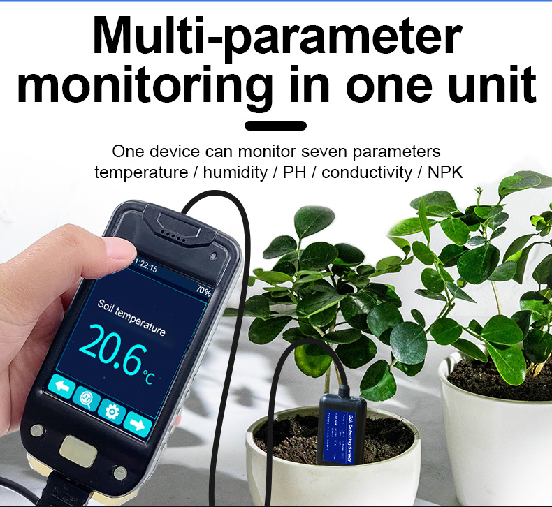 Soil Meter Data Logger 7 In 1 sensor