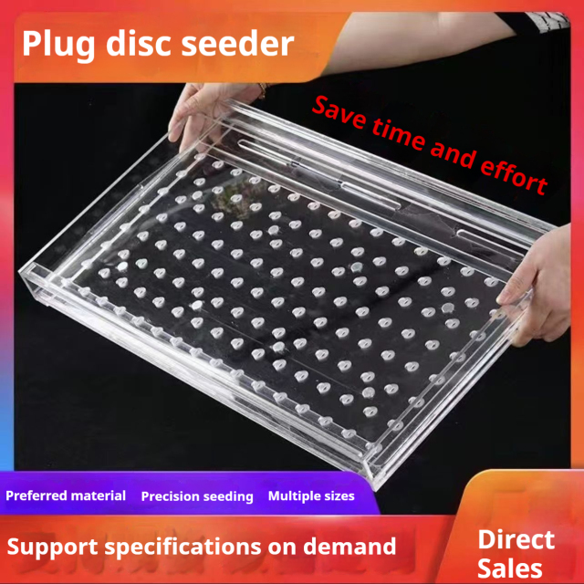 DIY Plug Tray Seeder High-Efficiency Seeding Tool for Chili and Herb Seeds