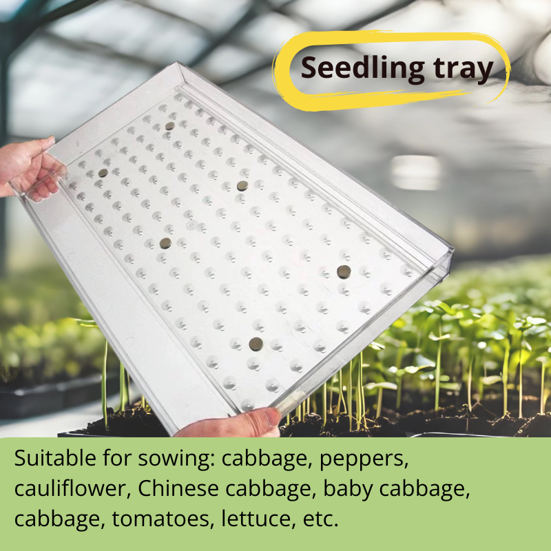 DIY Plug Tray Seeder High-Efficiency Seeding Tool for Chili and Herb Seeds