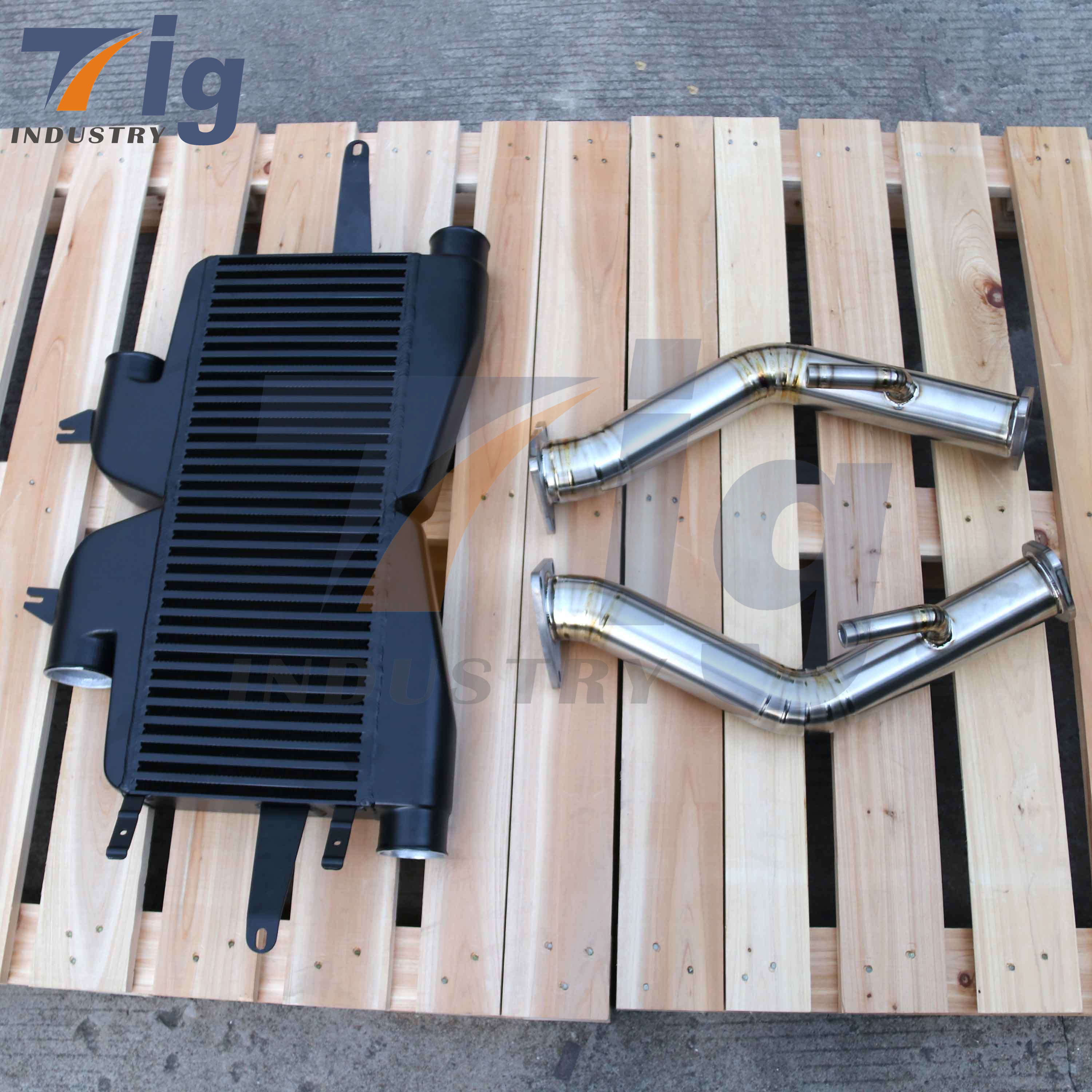 370z intercooler Test Pipes Downpipe Exhaust kit