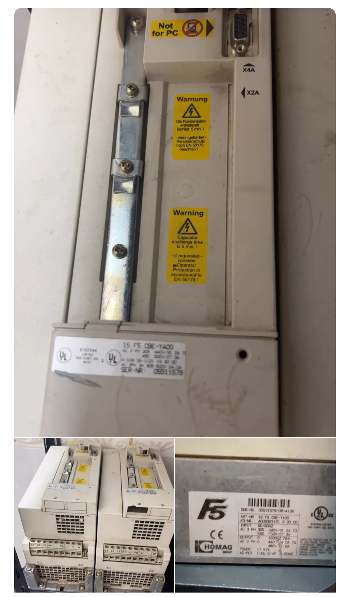 Genuine KEB Homag F5 4.008.39.1121 Frequency converter - 15F5CBE-YA00