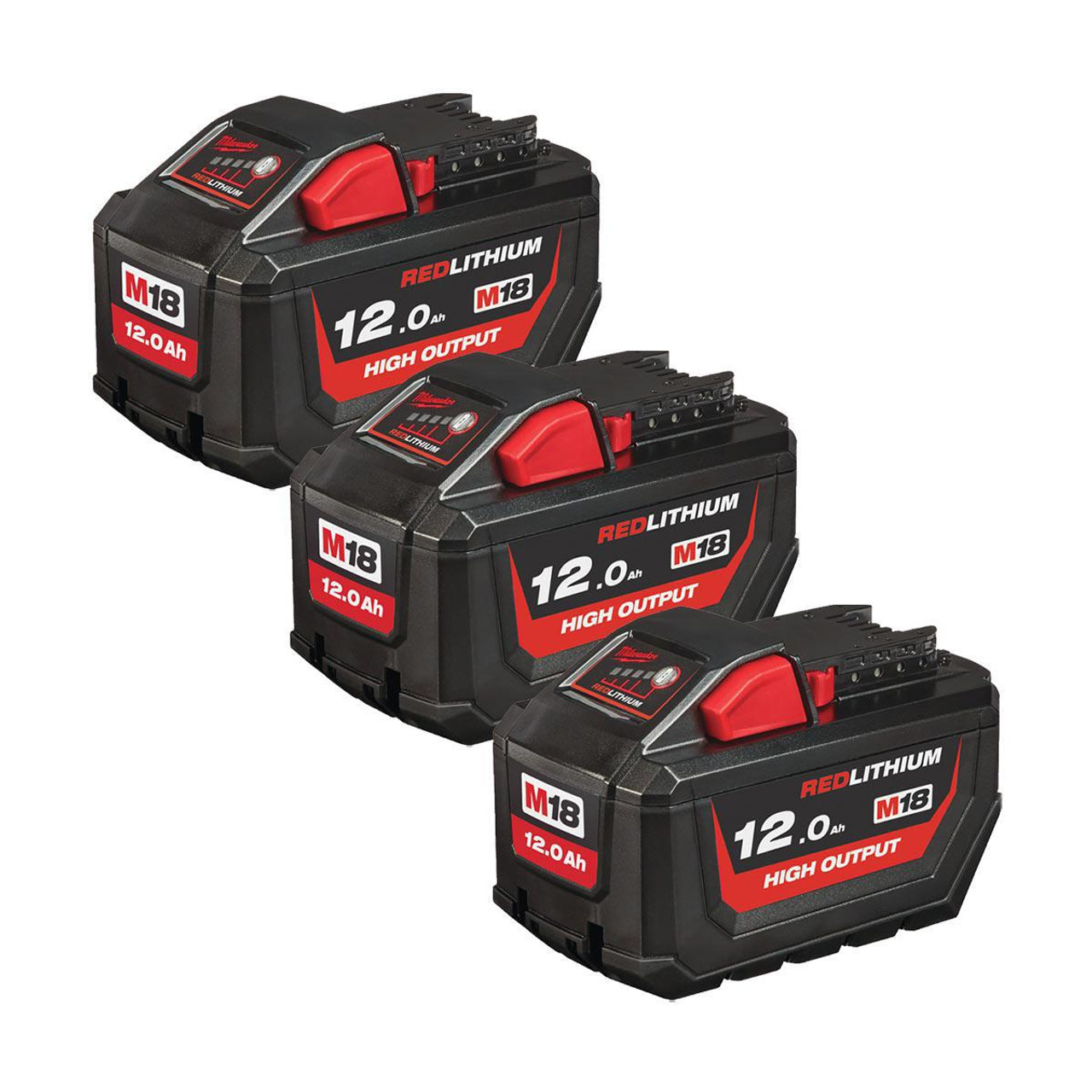 GENUINE Milwaukee M18HB12 High Output Battery Triple Pack (3x12Ah) 48 ...