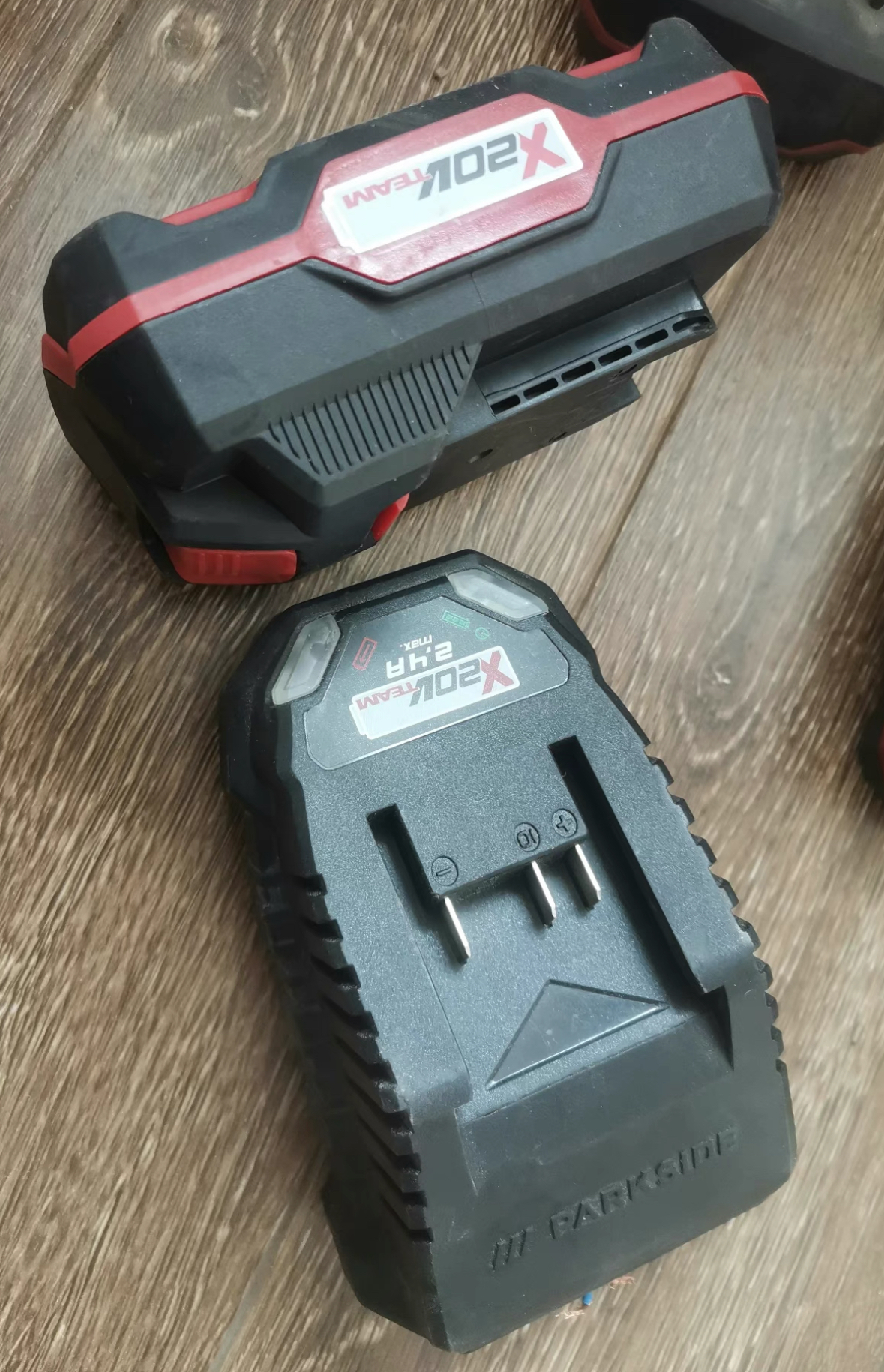 GENUINE Park Side Parkside X20V Team 2Ah Battery and Charger with ...