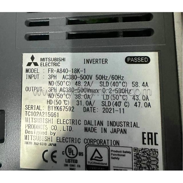 Mitsubishi inverter FR-A840-55K-1