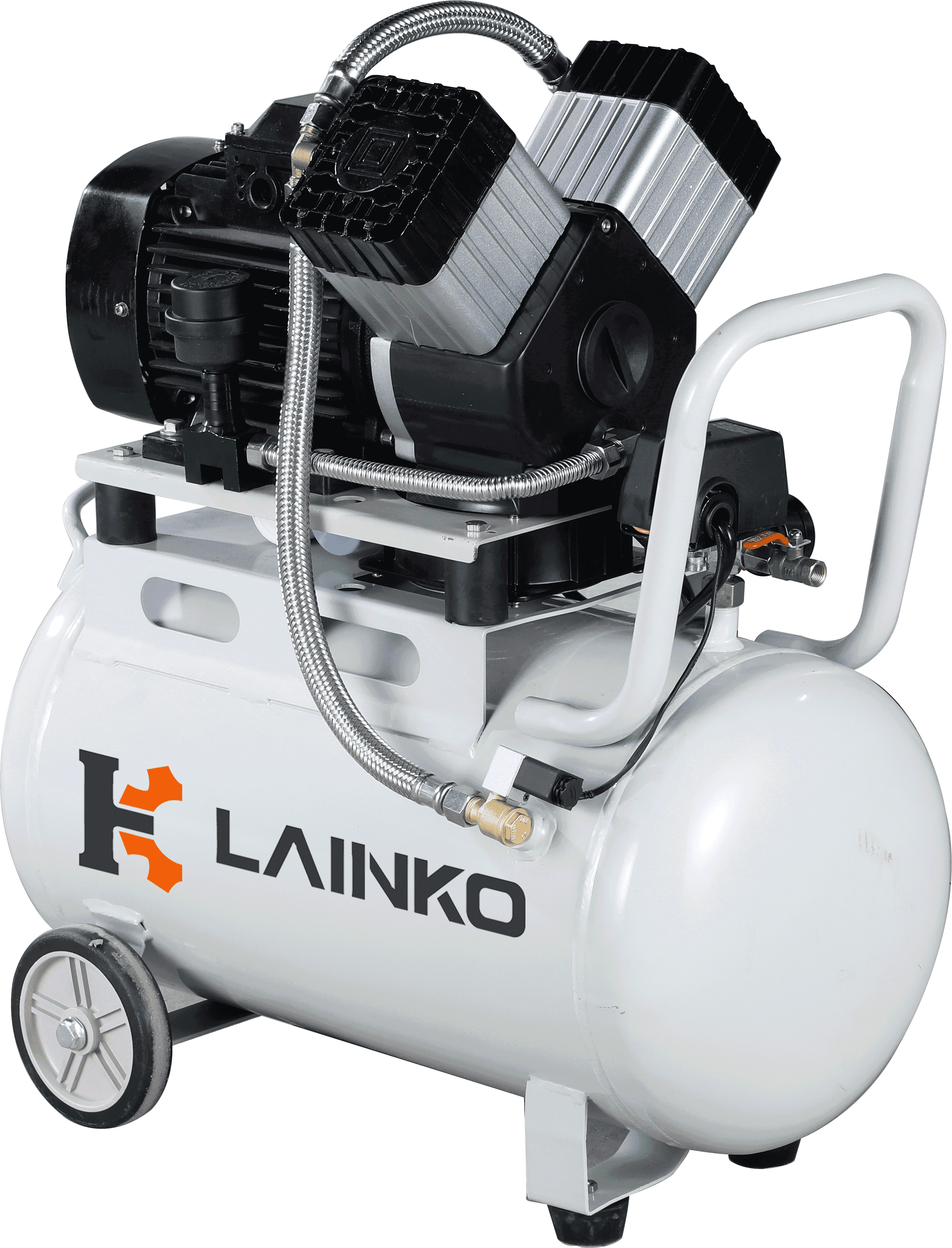 Oil-free belly suction air compressor