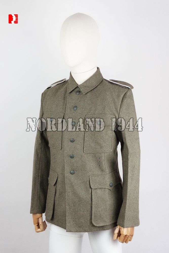 German WH M42 Heer EM Fieldgrey Wool Feldbluse Field Blouse Suit Tunic ...