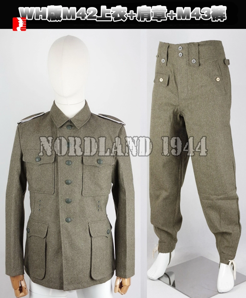 German WH M42 Heer EM Fieldgrey Wool Feldbluse Field Blouse Suit Tunic ...