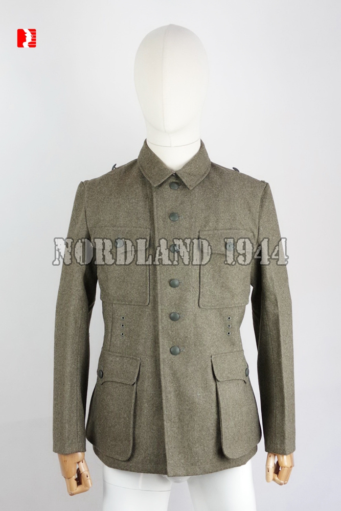 German WH M42 Heer EM Fieldgrey Wool Feldbluse Field Blouse Suit Tunic ...