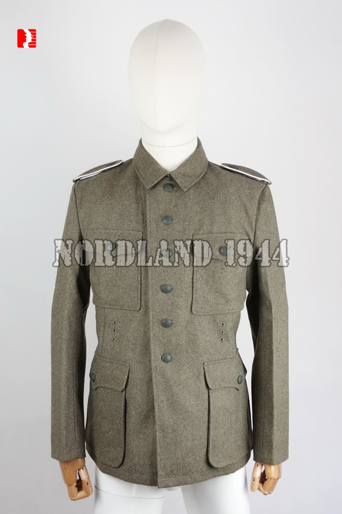German WH M42 Heer EM Fieldgrey Wool Feldbluse Field Blouse Suit Tunic ...