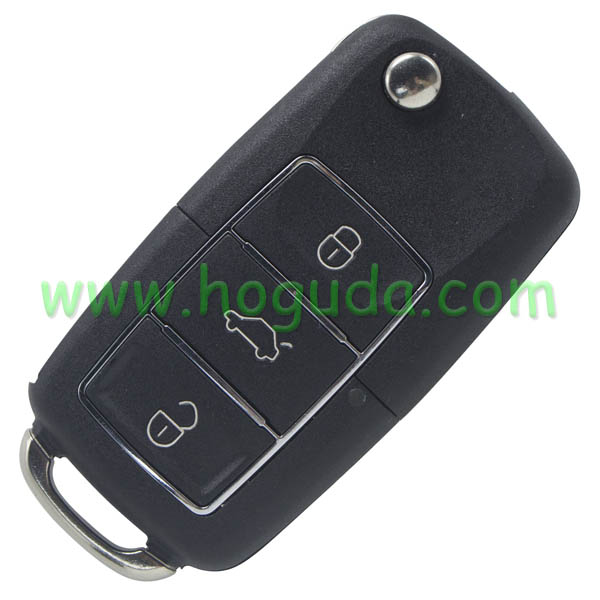KEYDIY B01-Luxury 3 button remote key shell without key blade