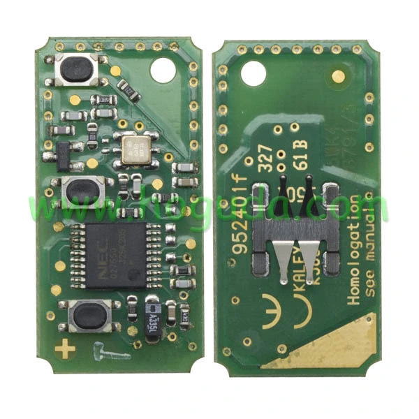 Original PCB+Aftermarket Blank For Ford Focus 3 button remote control ...
