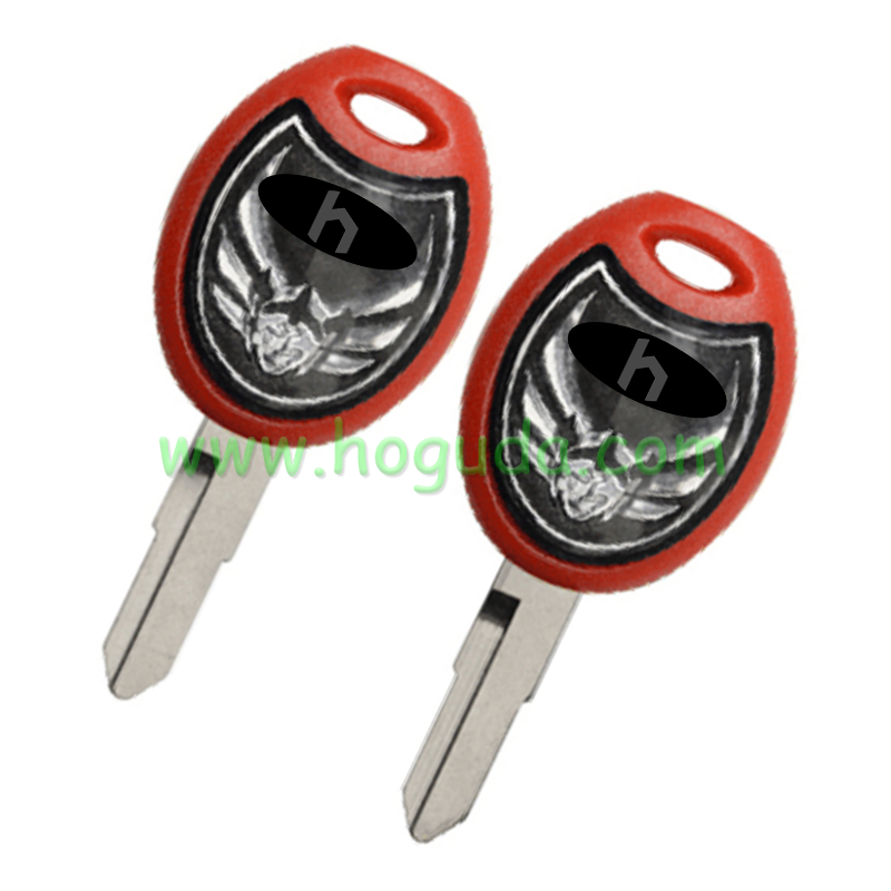 Honda Motorcycle key blank with right blade red color