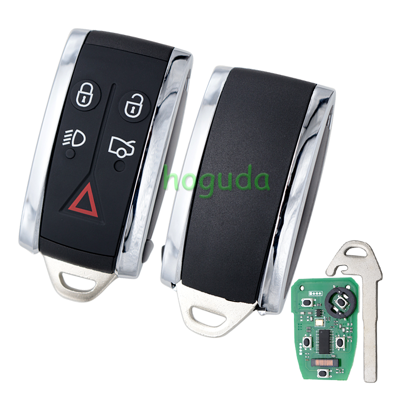 For Jaguar 5 button Smart remote key with PCF7953A 315MHZ FSK for ...