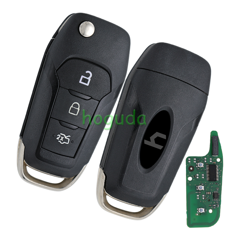 Aftermarket For Ford 3 button remtoe key with 434mhz with 49 chip FCCID ...