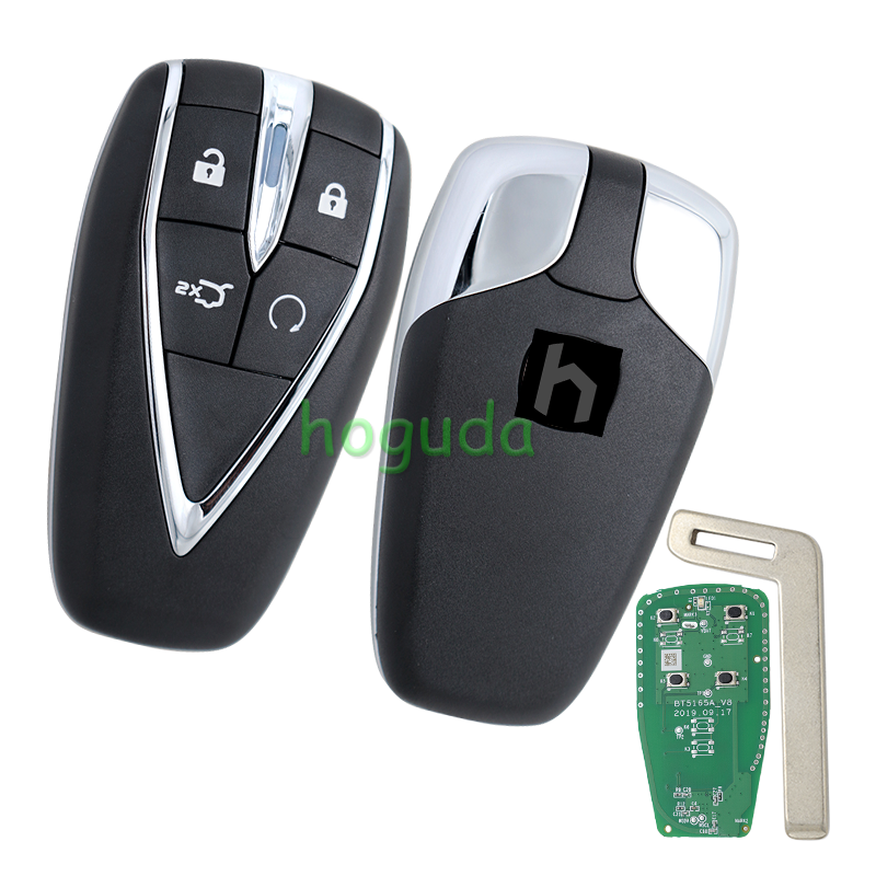 For Original Changan CS35 CS75 4 button smart remote key with 4A ...