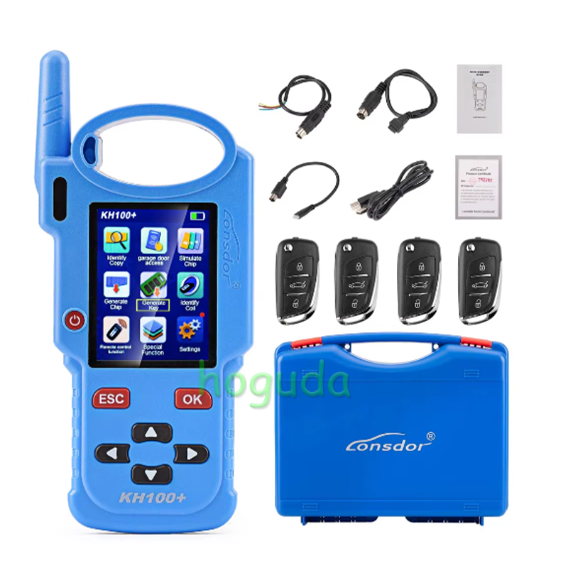 Lonsdor KH100+ Hand-Held Remote Key Programmer with 4 Smart Keys