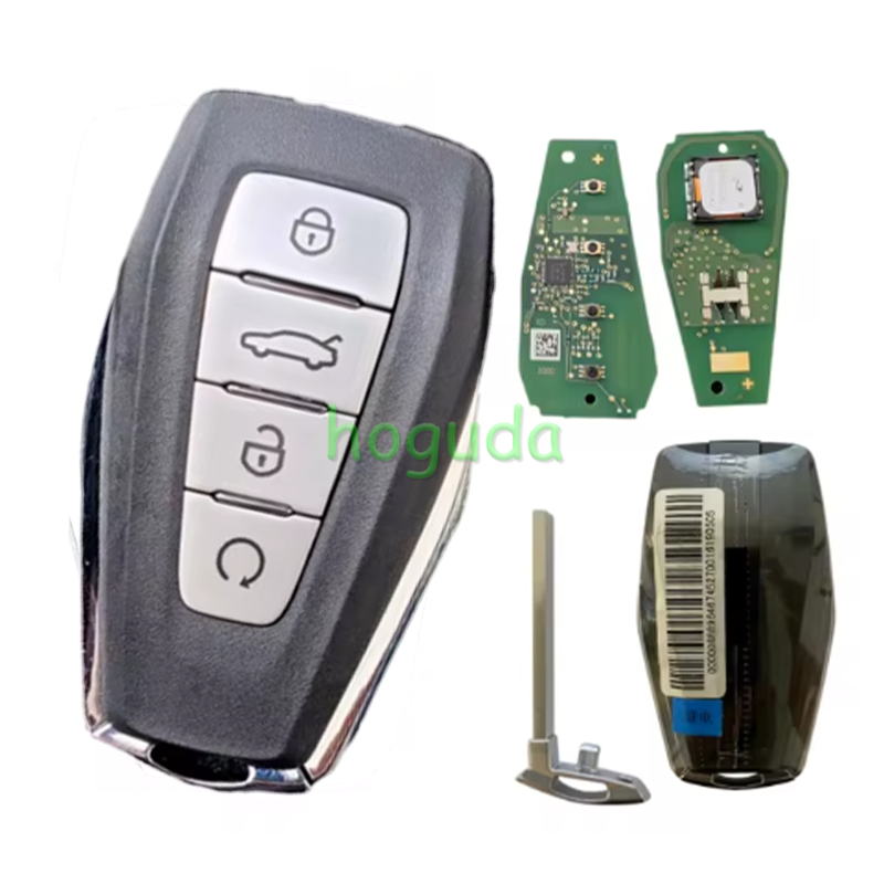 Original For Geely 4 button keyless Smart Remote key with 433Mhz 4A Chip