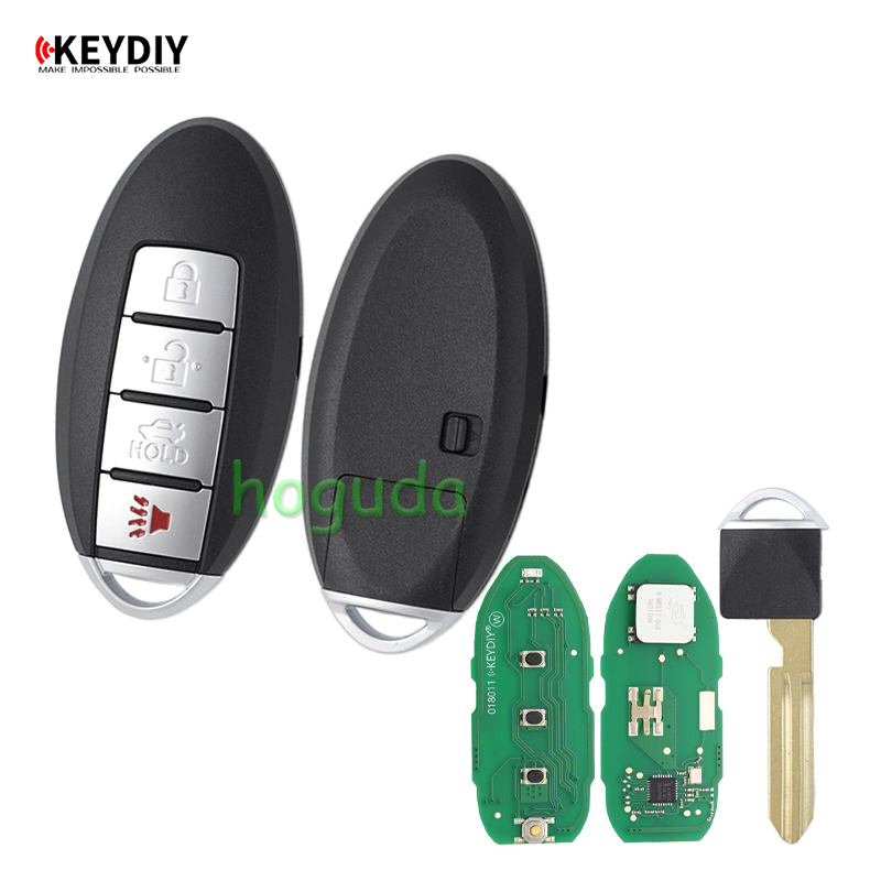 KEYDIY Remote key 4 button ZB03-4 smart key for KD900 URG200 KD-X2
