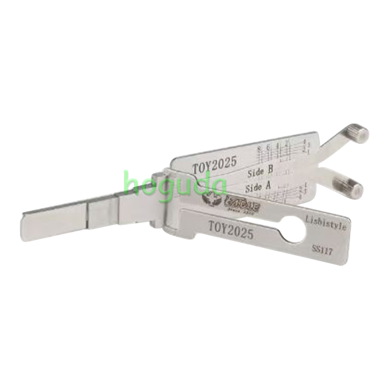 Lishi Tool TOY2025 SS117 2 in 1 lock pick lishi style lock pick 2 in 1 tool