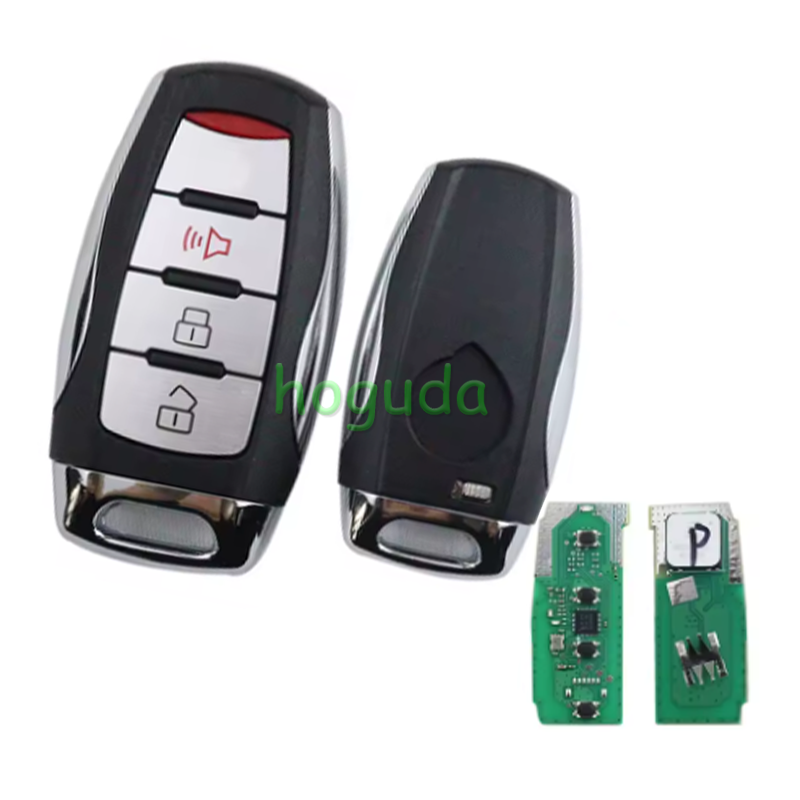 For GreatWall Poer 3 button remote key with ID47 Chip 433Mhz
