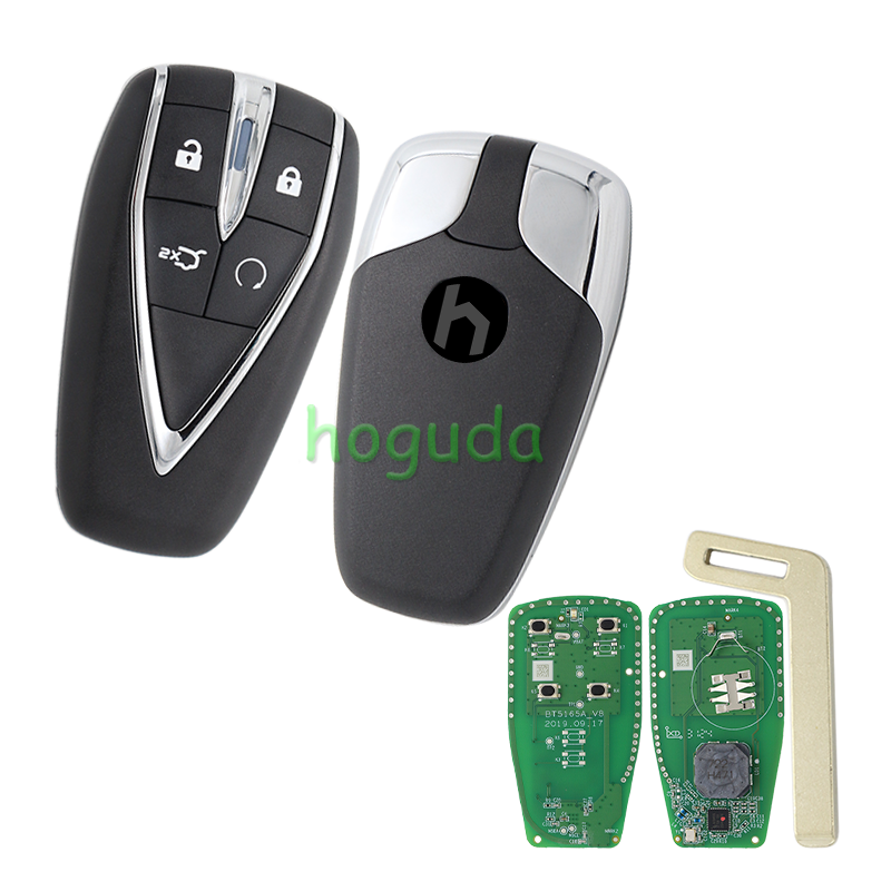 For Original Changan CS35 CS75 4 button smart remote key with 4A ...