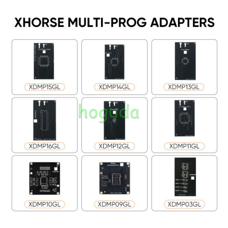 2025 Newest Xhorse Multi Prog Adapters for EEPROM and FLASH 9pcs/set