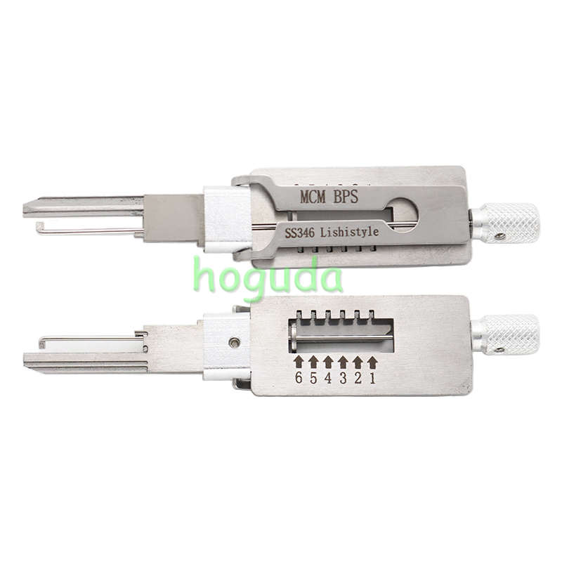 Lishi Tool MCM BPS SS346 2 in 1 lock pick lishi style lock pick 2 in 1 tool For Spain
