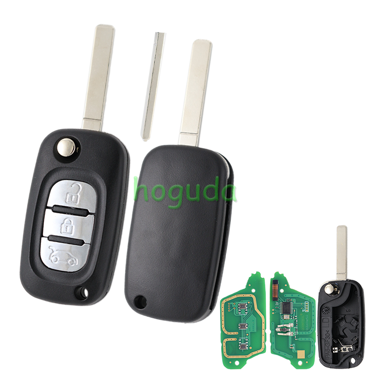 For Renault Modified 3 button remote key 7947 chip-434mhz