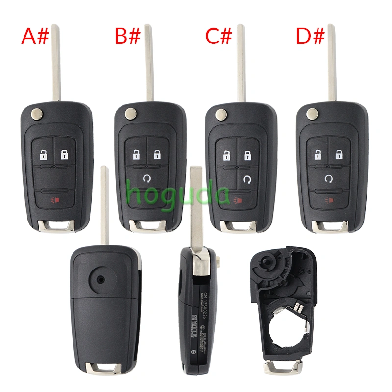 For Opel 2+1/3/3+1 button remote key blank