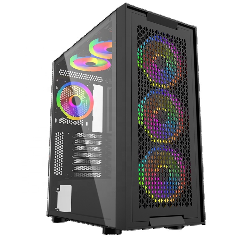 mini itx custom rgb glass desk computer gaming pc towers cases,Gaming Case