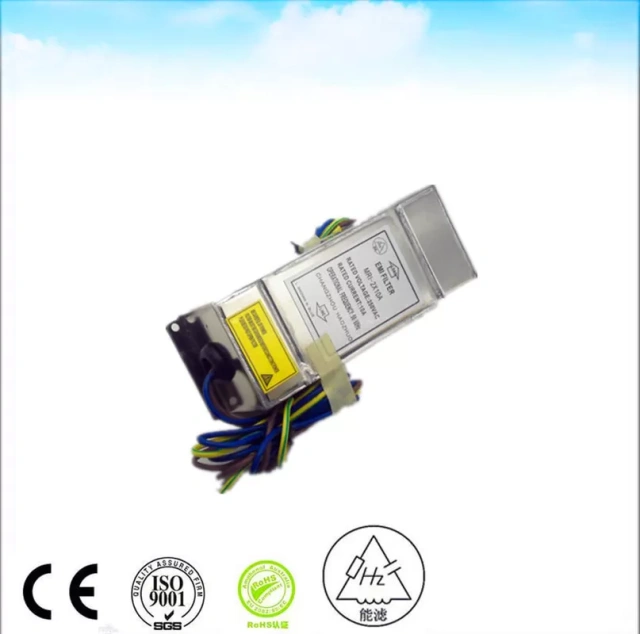 10A 230V 250v AC Dc RFI Emi Filter For Vfd Led Lights Electromagnetic ...