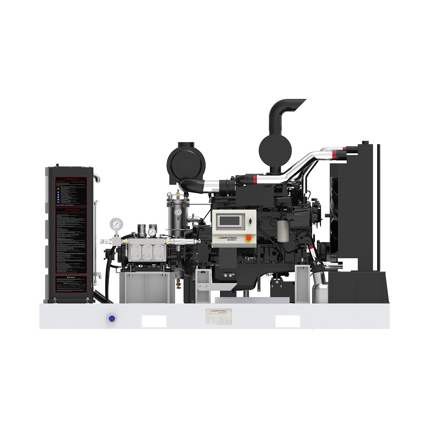 130 Series UHP 150HP 132KW 20K PSI 45LPM Diesel Water Jet Blasting ...