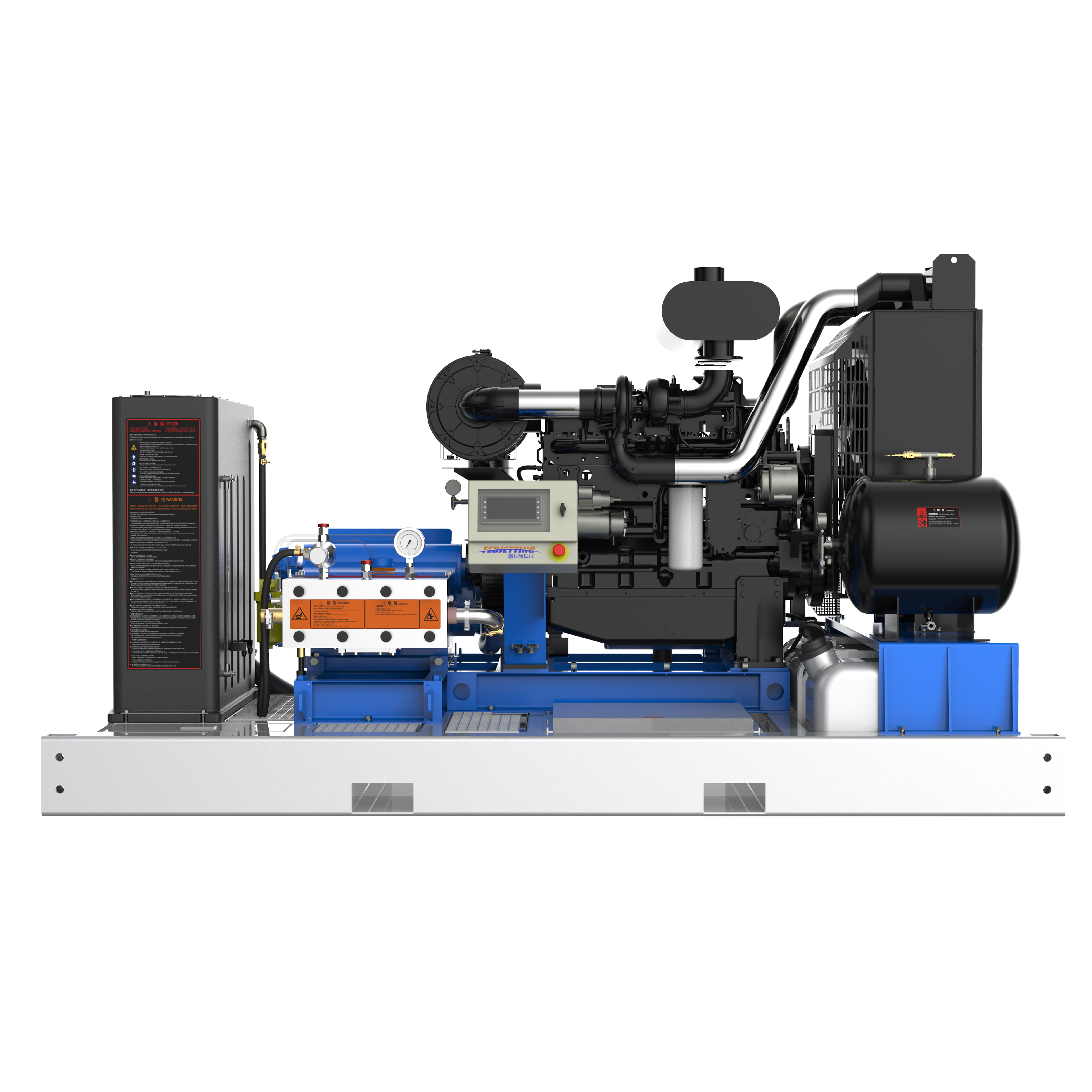 260 Series 300HP 264KW 20K PSI 95LPM Diesel Industrial Hydroblasting