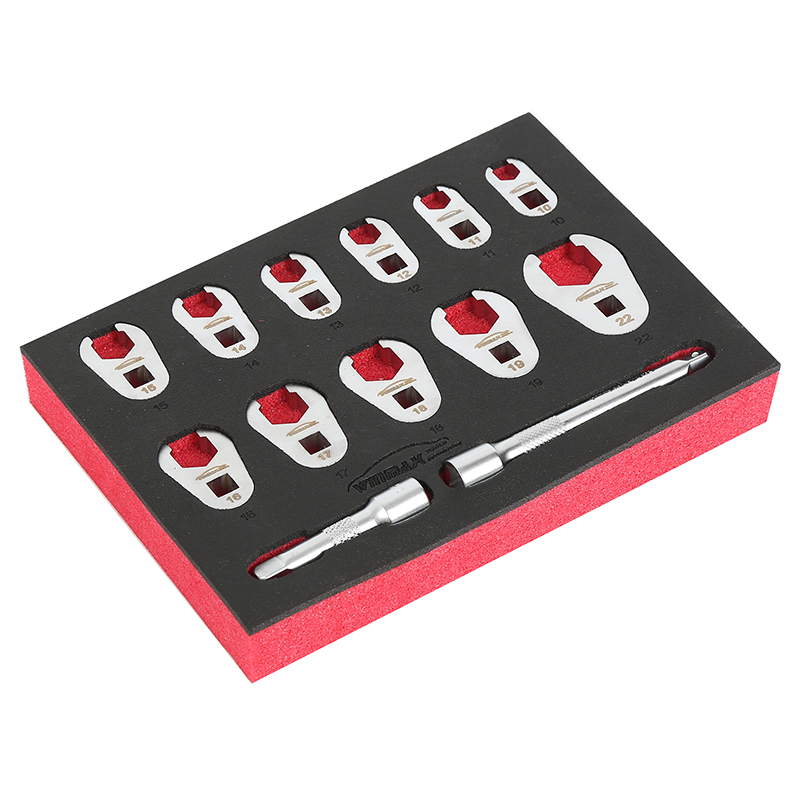 Winmax/13pcs Crowfoot Spanner Set with Anti detachment Hole