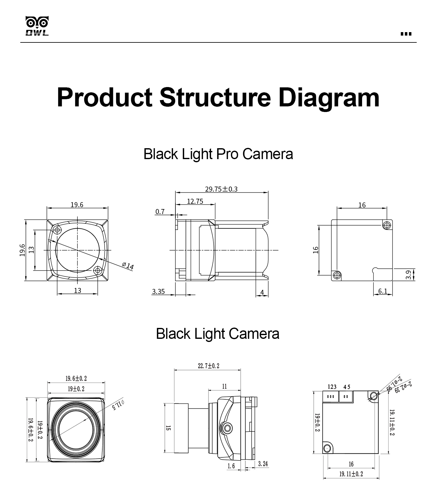 Axisflying 1800TVL HD 1080P/60fps CVBS Analog Drone OWL Pro Black Light ...