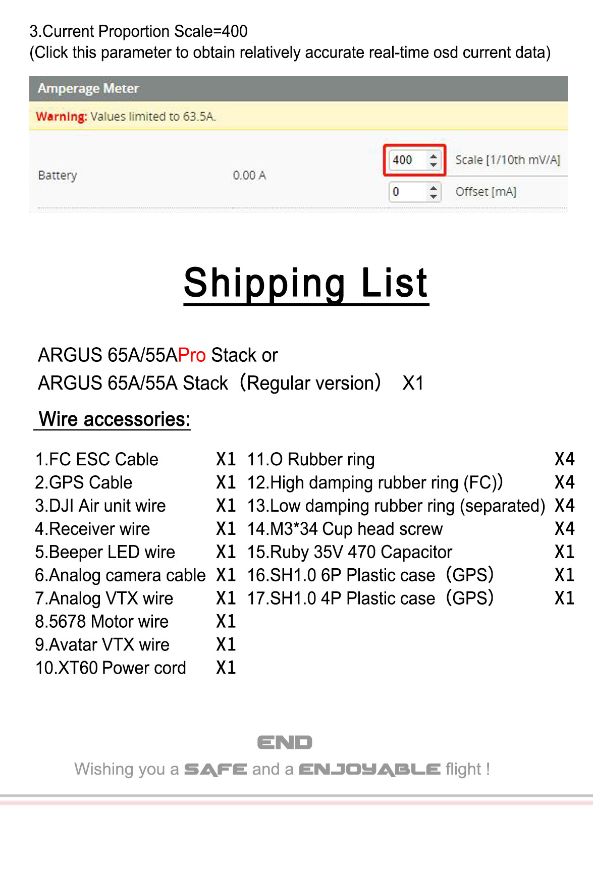 Axisflying Argus PRO Plug and Play STACK 55A/65A & F7