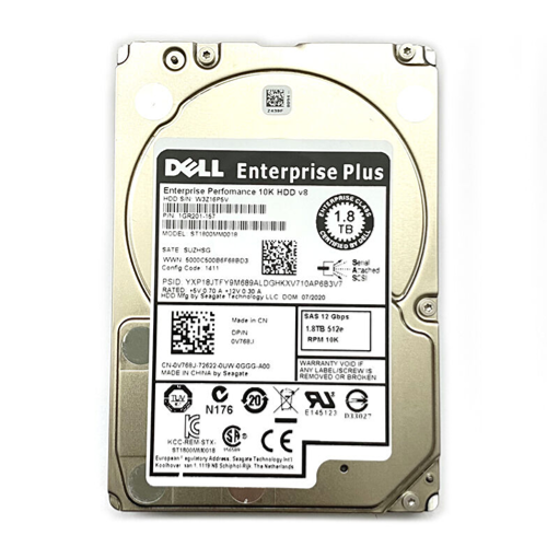 HDD 0V768J Dell SC SCv Compellent 1.8-TB 10K 12Gb/s 2.5 SAS