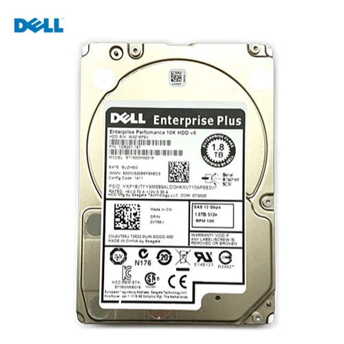 HDD 0V768J Dell SC SCv Compellent 1.8-TB 10K 12Gb/s 2.5 SAS