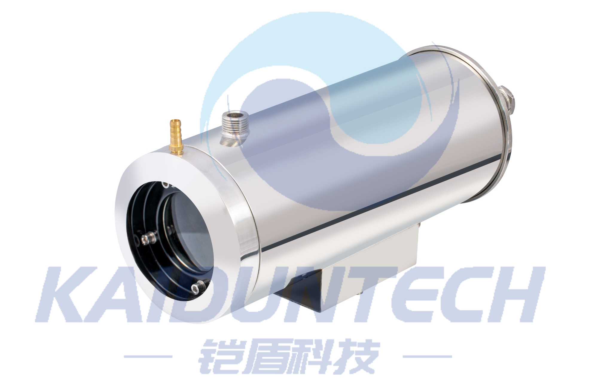 high temperature camera housings cooled with air and water