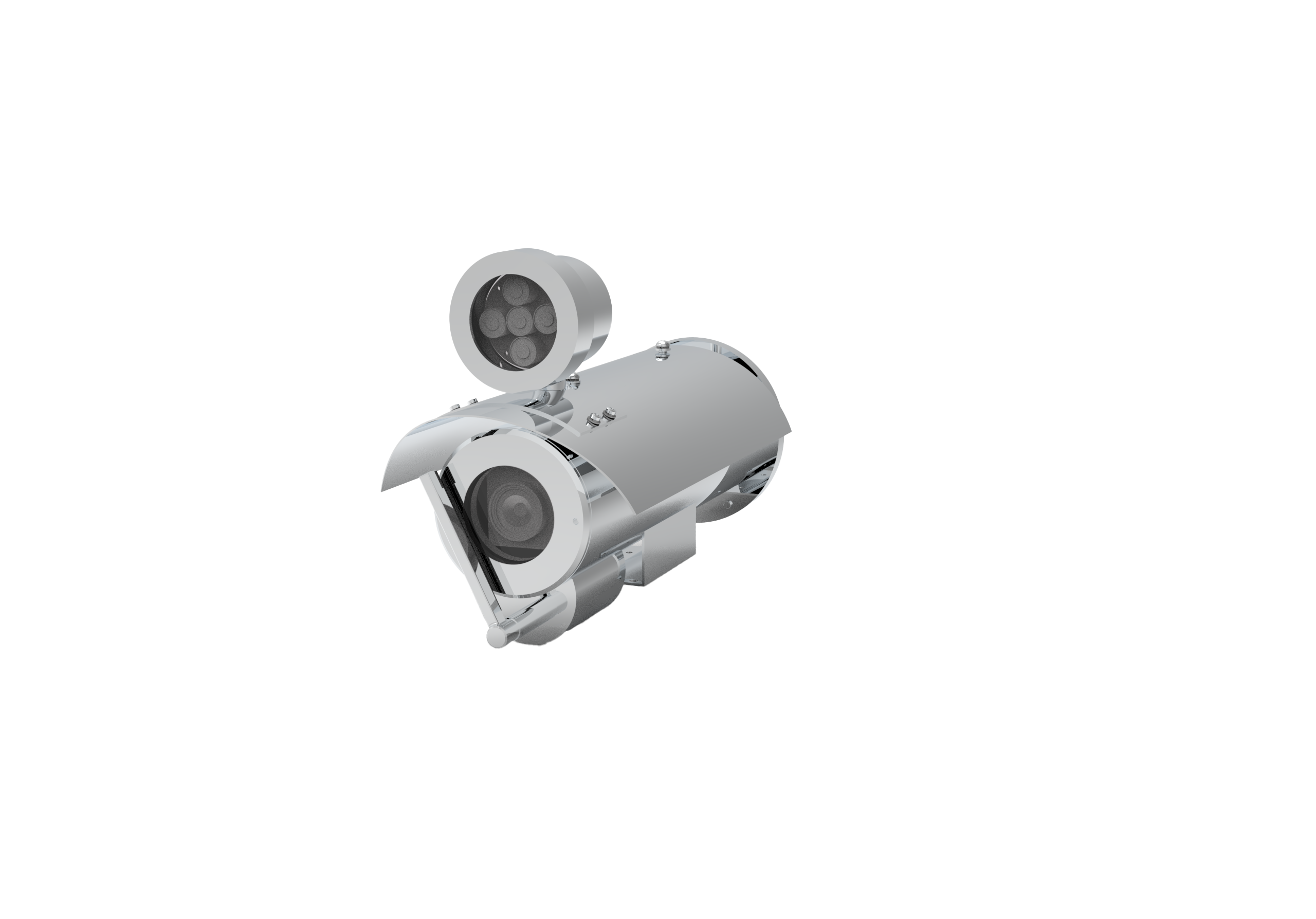 4MP 4X Explosion Proof Anti-Corrosion IR Bullet IP Camera with wiper