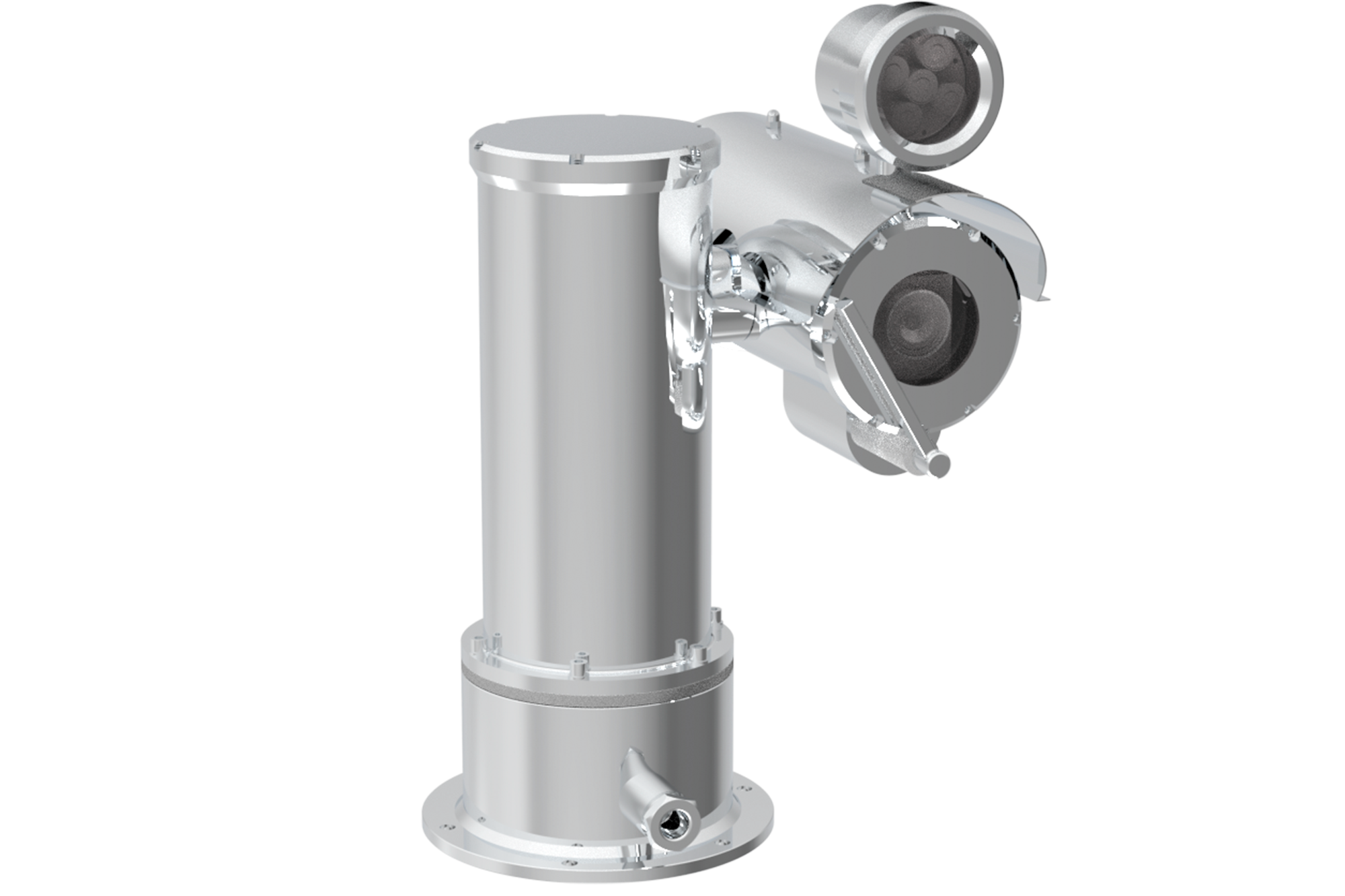 4MP 33X 316L Marine PTZ IR Camera with wiper