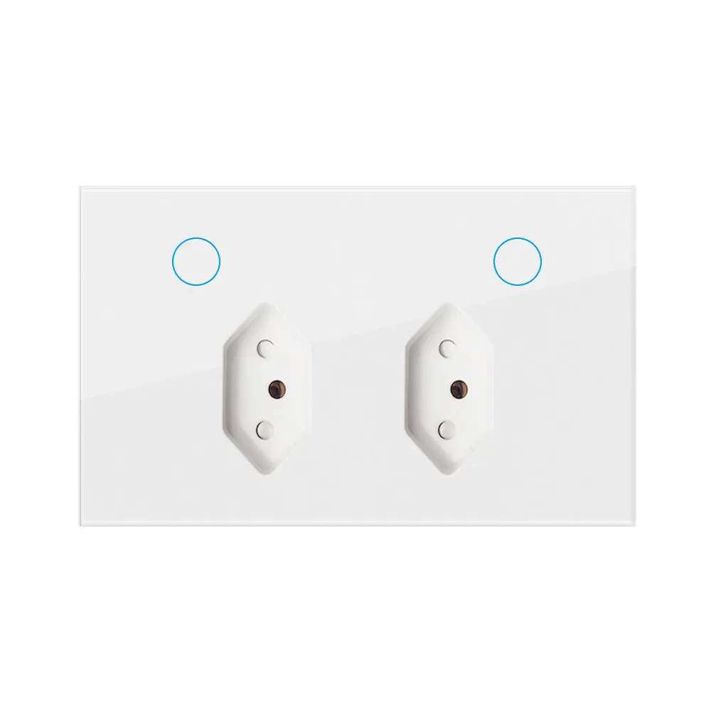 Factory Direct WiFi Zigbee Double Brazil Socket