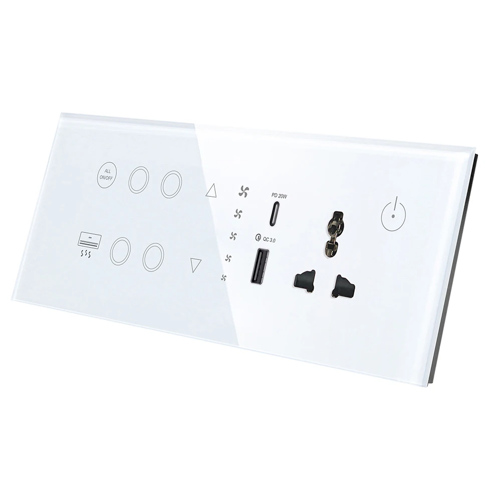 Multifunctional Smart Socket - USB Type C 20A Air Conditioner Outlets