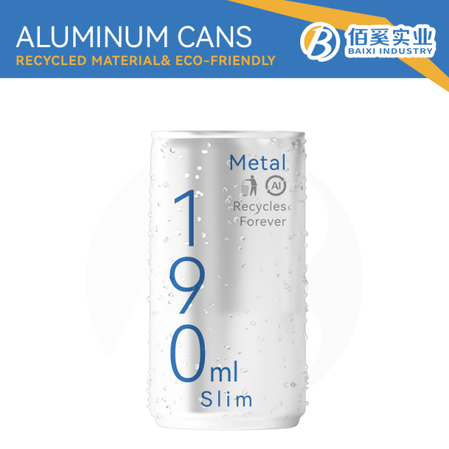 BaiXi Printable Slim 190ml Aluminum Soda Cans Wholesale