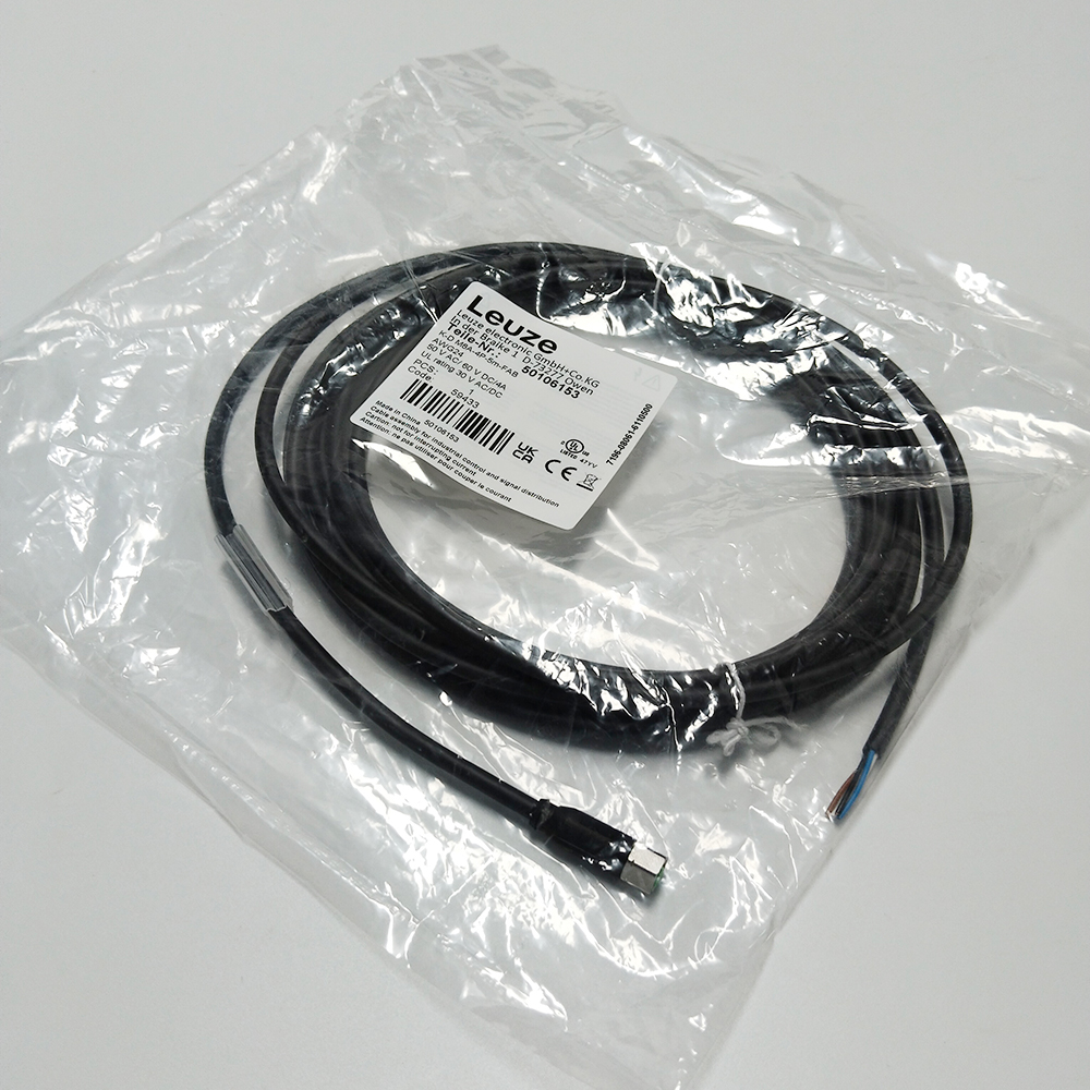 German Leuze Connection Cables K-D M8A-4P-5m-FAB