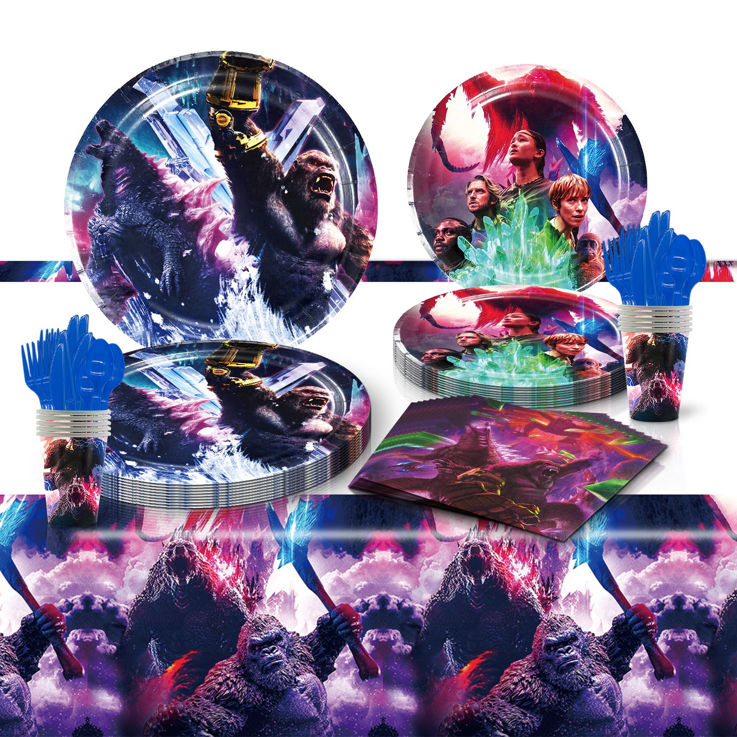 Godzilla Theme Party Tableware Set,Cartoon